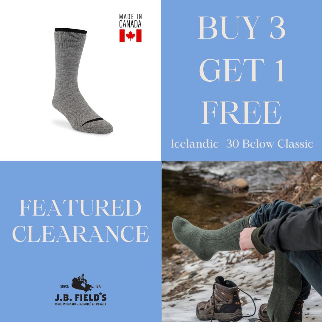 J.B. Field's Kid's 30 Below Merino Wool Thermal Socks (Slightly ...