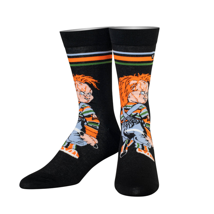 "Chucky's Back" Cotton Socks by ODD Sox (LARGE) – Great Sox