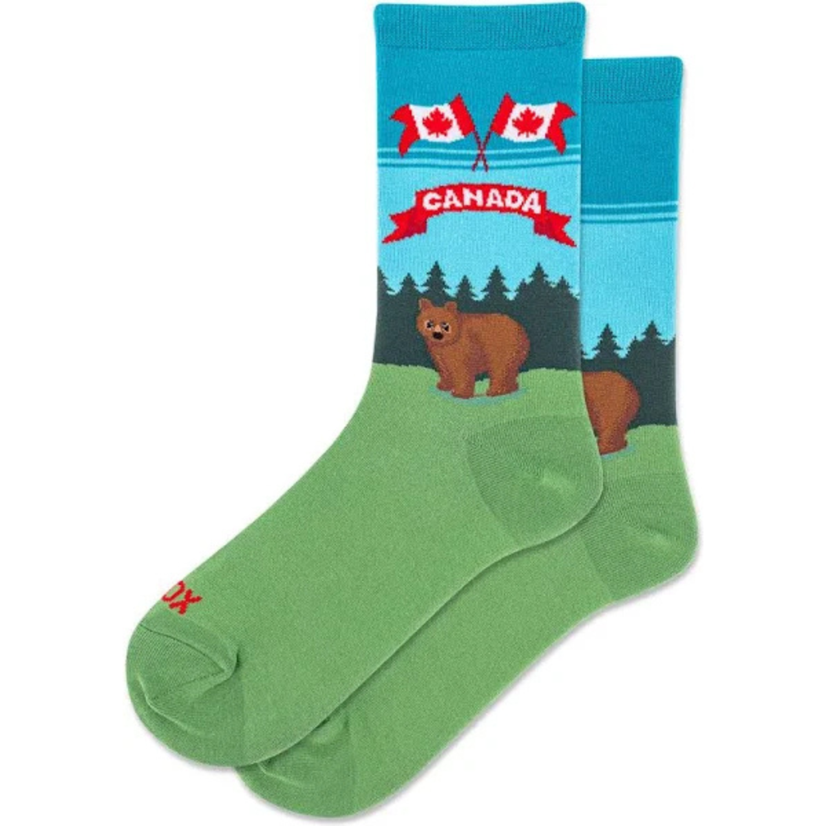 "Canada" Crew Socks by Hot Sox – Great Sox