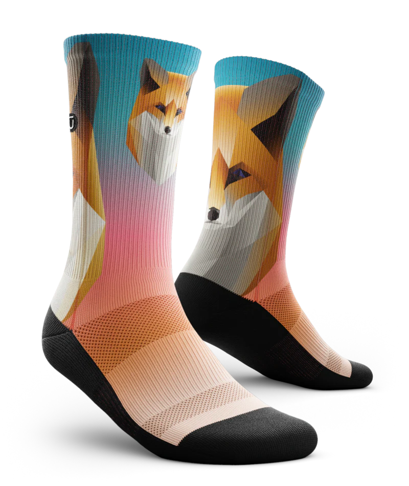 "Foxy" Performance Crew Running Socks by Outway – Great Sox