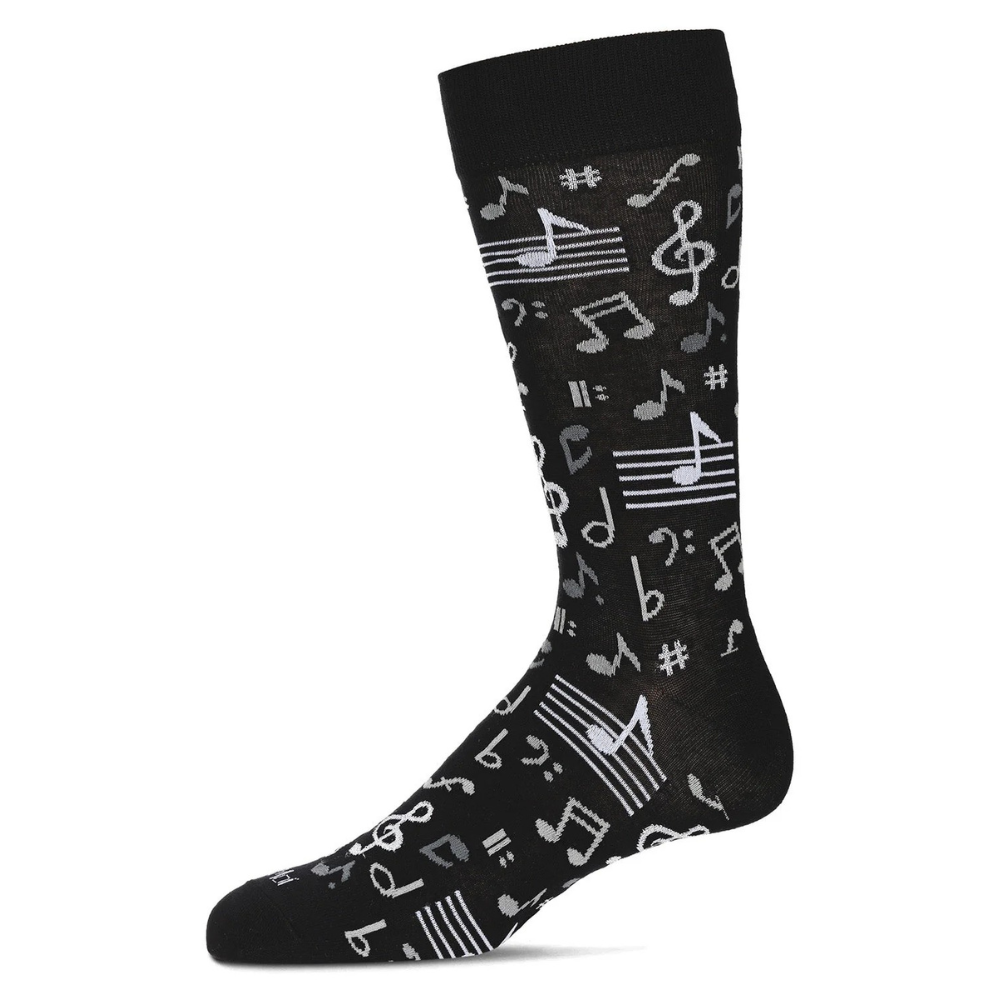 "Musical Notes" Bamboo Socks Blend by Me Moí – Great Sox