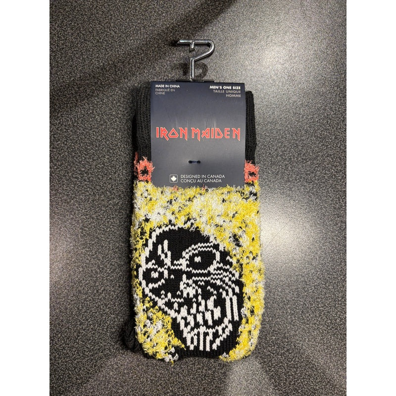 "Iron Maiden Killers" Fuzzy Crew Socks by Perris - Large – Great Sox