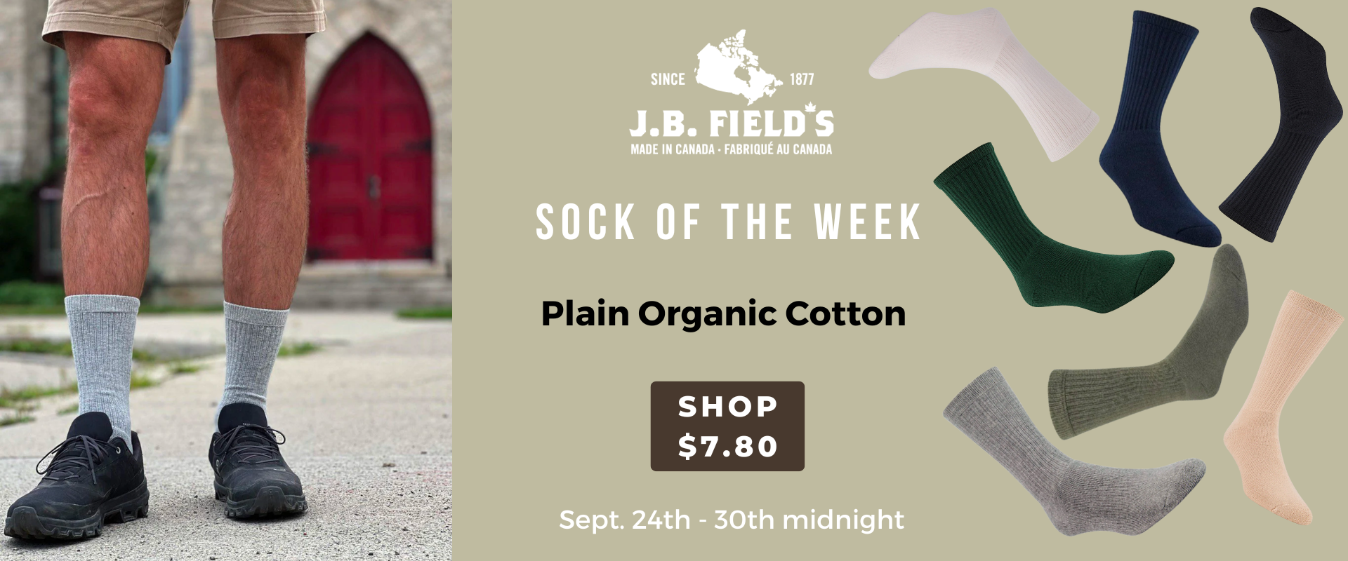 Socks made in Canada | J.B. Field's | Great Canadian Sox | Great Sox