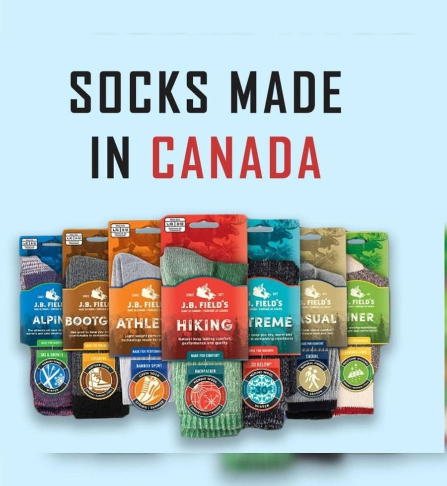 Socks made in Canada | J.B. Field's | Great Canadian Sox | Great Sox