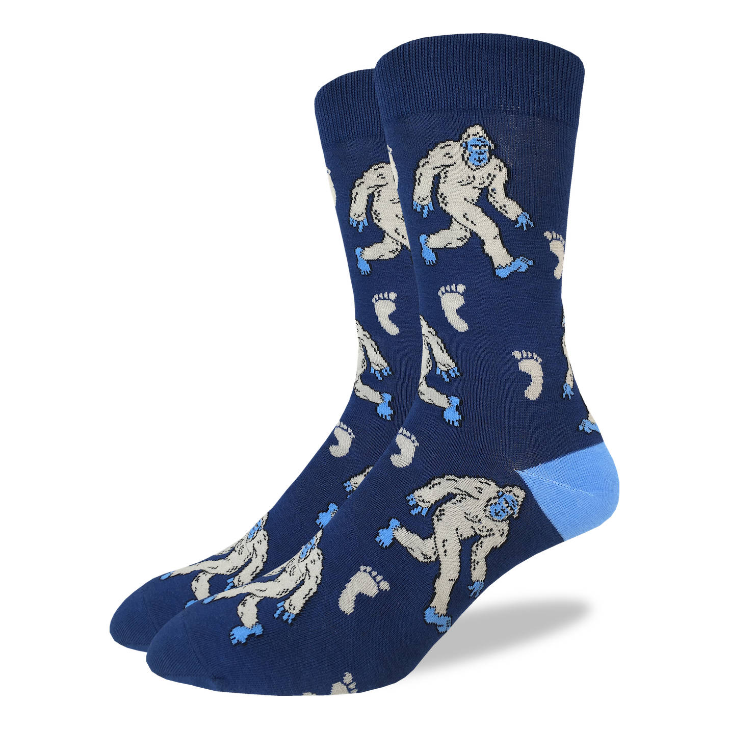 "Yeti" Cotton Crew Socks by Good Luck Sock - Large – Great Sox