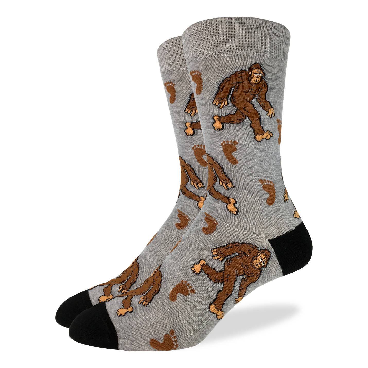 "Bigfoot" Cotton Crew Socks by Good Luck Sock – Great Sox