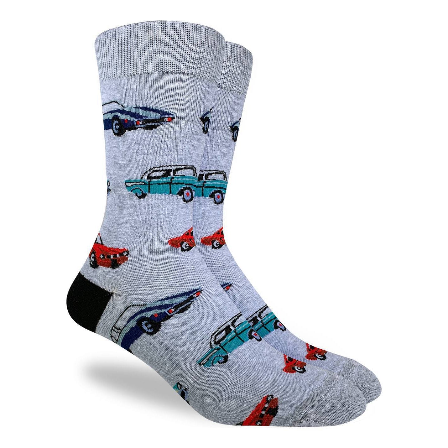 "Cars" Crew Socks by Good Luck Sock - Large – Great Sox