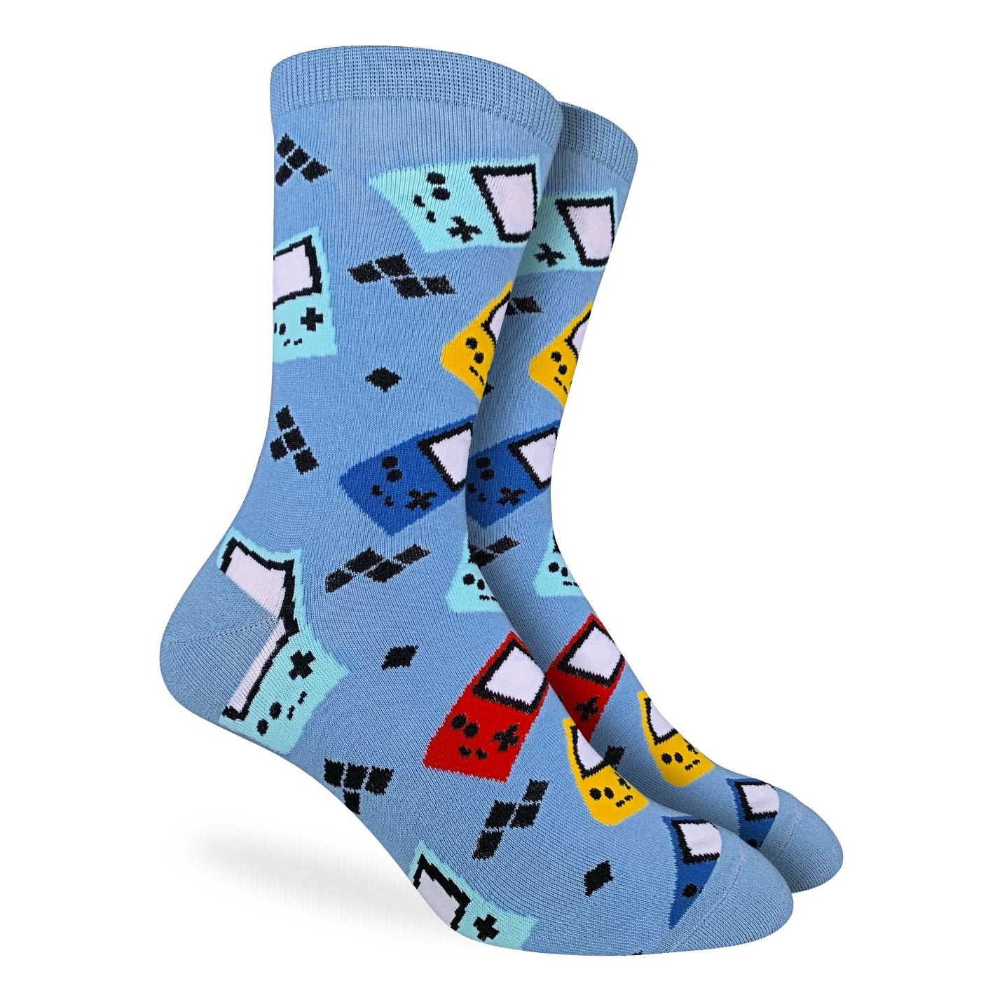 "Handheld Game Console" Crew Socks by Good Luck Sock - Large – Great Sox