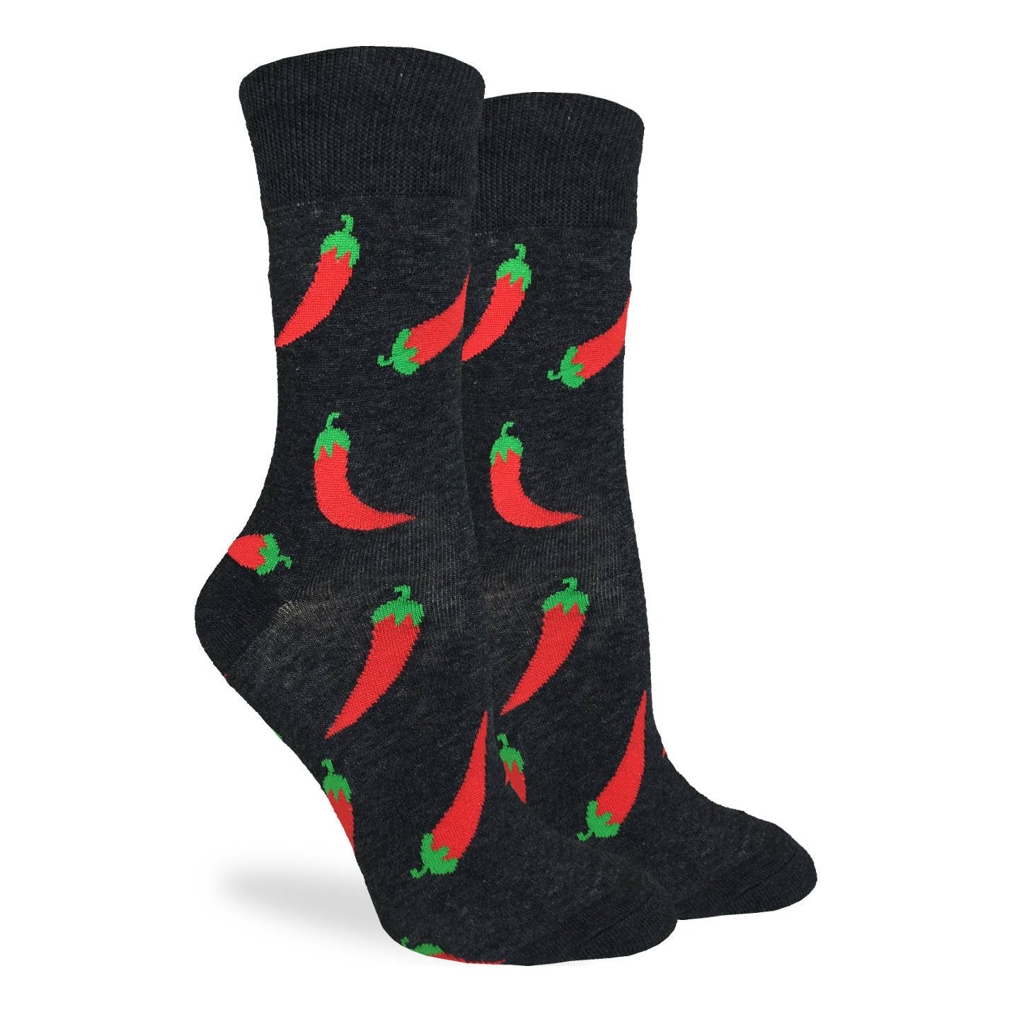 "Hot Peppers" Crew Socks by Good Luck Sock – Great Sox