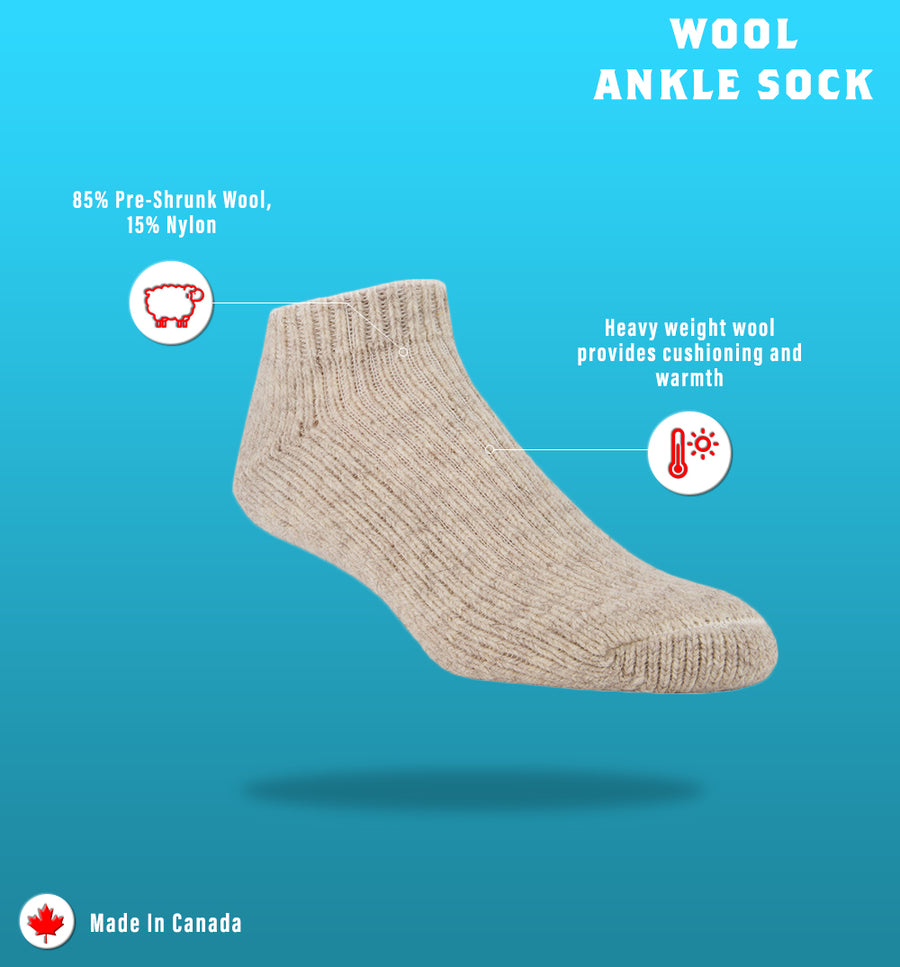 J.B. Field’s Thermal Slipper Socks | Warm Wool Ankle Socks for Winter ...